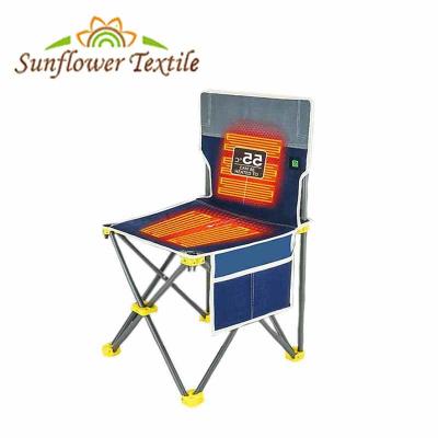 China USB Heated Camping Chair Folding Outdoor Fishing Chair 330lb Capacity 115°F Heating for sale