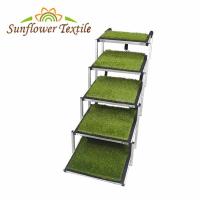 China Folding Aluminum Dog Stairs 5 Step Portable Pet Ladder 200 lbs Capacity Non-Slip Surface for sale