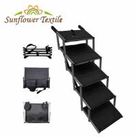China Aluminum Folding Pet Dog Ramp Stairs for Car 5 Steps 150-200 lbs Lightweight Portable for sale