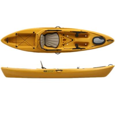 China 12 Foot Custom Color Skegged Flat Bottom Kayak with 300 lb Capacity and Adjustable Footrests for sale