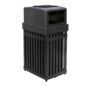China Rotomolded Outdoor Trash Can 120L Plastic Sanitation Bin LLDPE Waste Container for sale