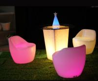 China Custom LED Roto Molded Outdoor Plastic Beach Chair with Remote Lighting 100W for sale