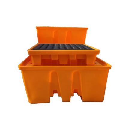China Rotomolded Spill Containment Pallet 110 Gallon LLDPE Chemical Storage Platform for sale