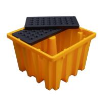 China Rotomolded Spill Containment Pallet 110 Gallon LLDPE Chemical Storage Platform for sale