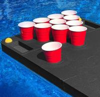 China Rotomolded Plastic Floating Table One Molding Water Card Table Snack Table Custom Size for sale