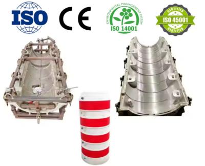 China Rotational Molding Road Safety Barrel 1200mm Height 650mm Diameter Power Pole Protection Cover with 264% Elongation for sale