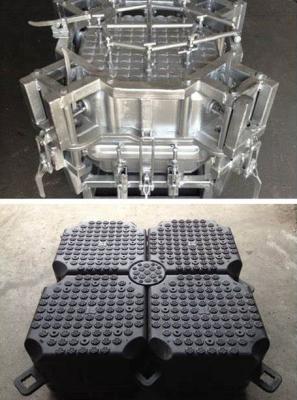 China Custom Rotational Molding Aluminum Mold for Plastic Mooring Buoys and Floating Pontoon Bridge for sale