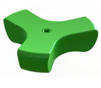China Custom Logo One Piece Roto Mold Plastic Stool LLDPE Outdoor Durable 100pcs MOQ for sale