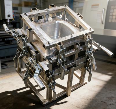 China Custom Size Aluminum Rotational Molding Mold High Precision OEM Rotational Casting Mold for sale