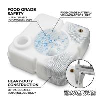 China Food Grade Rotomolded Water Storage Tank Non Toxic LLDPE Drinking Water Container Custom Capacity Rotational Molding for sale
