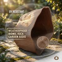 China UV Resistant Rotomolded Outdoor Speaker Bionic Rock Shape Weatherproof Garden Audio Enclosure Custom Color LLDPE for sale