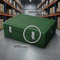 China Stackable Rotomolded Turnover Box Space Saving LLDPE Storage Container Nestable Design Custom Size Industrial Use for sale