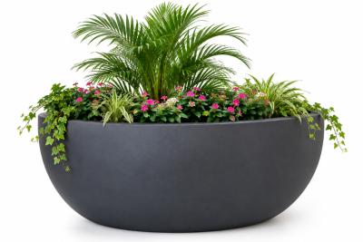 China Rotomolded Planters Rotational Molding Flower Pots Large Plastic Outdoor Planters for sale
