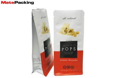 China 0.7 Oz Flat Bottom Pouch Aluminum Foil Bag For Popcorn Customs Design Moisture Proof for sale