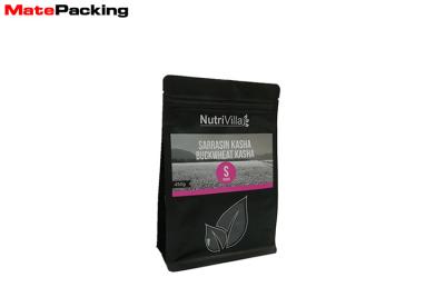 China High Barrier Flat Bottom Ziploc Slider Bags , Aluminum Foil Food Pouches Matte Surface for sale
