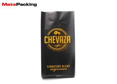 China Moisture Proof Foil Gusseted Coffee Bags , Aluminum Gusseted Plastic Bags With Valve for sale