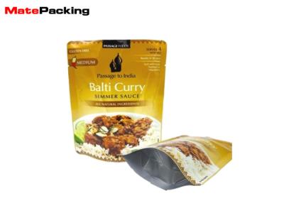 China Leakproof Retort Pouch Packaging , Custom Laminated Frozen Food Pouches 200g for sale