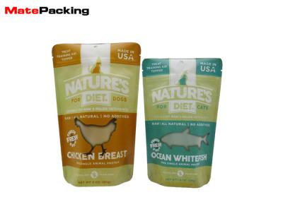 China Ziplock Stand Up Pet Food Packaging Bags Dog Food Bag With Resealable Zipper for sale