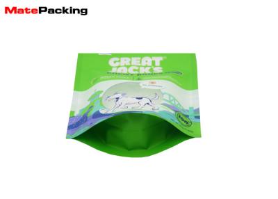 China Aluminum Foil Waterproof Pet Food Packaging Bags Stand Up With Clear Window for sale