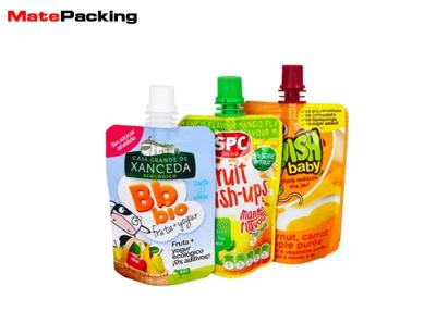 China BRC Standard Resealable Fruit Juice Pouch , Custom Printed Stand Up Pouch With Spout for sale