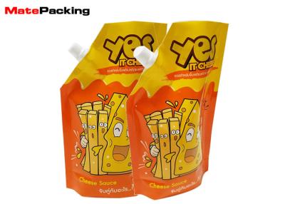 China Reusable Spout Doypack Stand Up Pouch , Glossy Liquid Pouch With Spout for sale