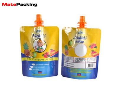 China Food Grade Spout Toddler Food Pouches With Stand Up Base FDA Approved for sale