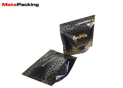 China Foil Steam Proof Stand Up Plastic Pouches , Tobacco Pouch Bag With Zipper / Tear Notch for sale