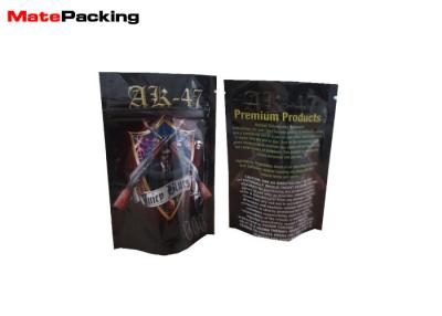 China Stand Up Aluminum Foil Plastic Tobacco Pouch Child Proof Zipper Bags Moisture Proof for sale
