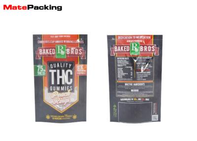 China Transparent Window Plastic Tobacco Pouch Standing Up Customized Color With Zipper for sale