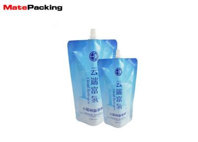 China Opaque Bottom Gusset Stand Up Spout Pouch Water Drink Packaging Pouch With Spout Top for sale