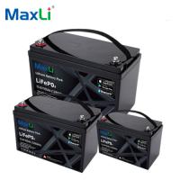 China 12.8V 100 Amper Hour Solar Lithium Battery with LCD/Bluetooth/Heating Functions for sale