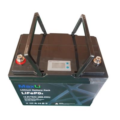China Rechargeable 12V Lithium Battery Pack 60Ah 78Ah 100Ah For RV Caravan Motorhomes for sale