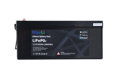 China High Capacity Deep Cycle Lithium Ion Battery 12V 300AH For Home RV Boat Golf Car for sale