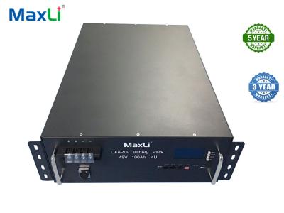 China IP12 48V 100Ah Lifepo4 Battery SPCC Enclosure RS232 / RS485 / CAN BUS Communication for sale