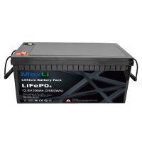 China 2560Wh Bluetooth RV Lithium Battery 12V 200Ah LiFePO4 Battery IP65 Built In Smart BMS for sale