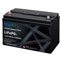 China MaxLi 12V 100Ah Smart Lithium Battery Built In Bluetooth For RV / Marine Vehicles for sale