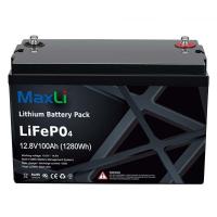 China MaxLi 12V 100Ah Smart Lithium Battery Built In Bluetooth For RV / Marine Vehicles for sale
