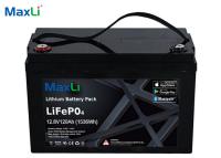China ABS Enclosure 12V 120Ah LiFePO4 Battery Grade A Bluetooth Monitor Function for sale