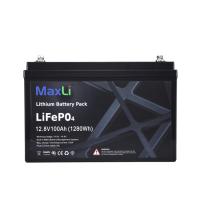 China MaxLi Low Temperature LiFePO4 Lithium Battery 12V 100Ah For Marine RV Golf Cart for sale