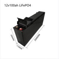 China Ultra Thin LiFePo4 12V 100Ah 150Ah 200Ah Lithium Battery Slimline Solar Storage battery for Marine RV for sale