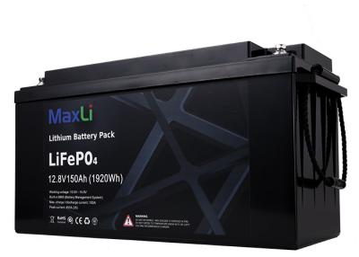 China Long life deep cycle12V 150Ah Lifepo4  Batter Lithium Iron Phosphate With Bluetooth App for sale