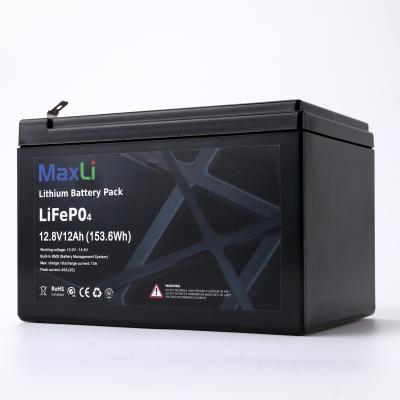 China High Safety 12V 12AH Lithium Ion Lifepo4 Battery with bluetooth App for Solar Light for sale