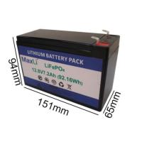 China Grade A 7.2Ah 26650 Cell 12V Lithium Battery for sale