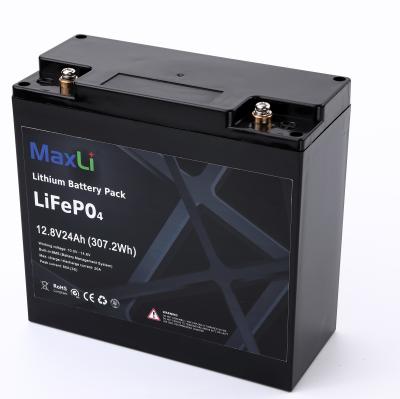 China Rechargeable Deep Cycle 12 Volt 24Ah Lithium Ion Battery for sale