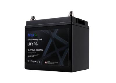 China 460Wh 2000 Cycles BMS 12 Volt 36Ah Lithium RV Battery for sale