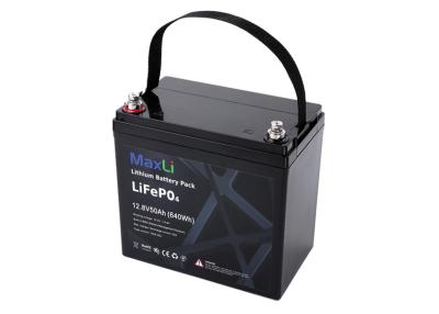 China 2000 Cycles M8 Bolt 640Wh 12V 50Ah Lithium Ion Battery for sale
