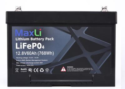 China Rechargeable 768Wh 12V 60Ah Solar Light Lithium Batteries for sale