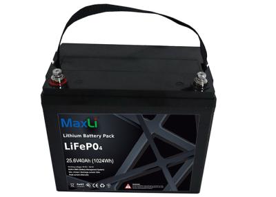China ABS 1024Wh 25.6V 40Ah Lithium Iron Phosphate Battery for sale