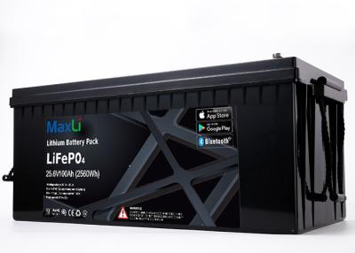 China 24V100Ah 2560Wh Lithium Lifepo4 Battery IP65 For RV Campers Motorhomes for sale