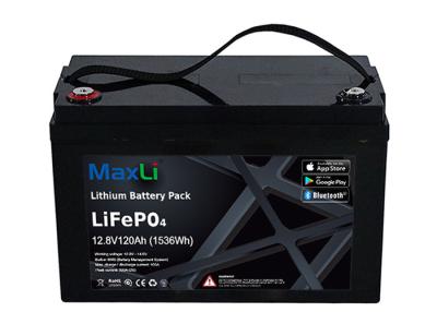 China MaxLi 12V 120AH LiFePO4 Battery 12V Lithium Ion Battery For Marine for sale